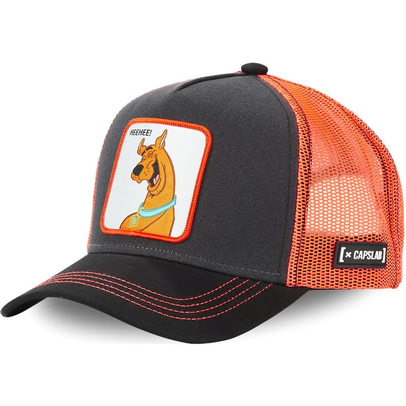 Capslab Scooby-Doo HeeHee! HEE Black and Orange Trucker Hat: Caphunters.ie