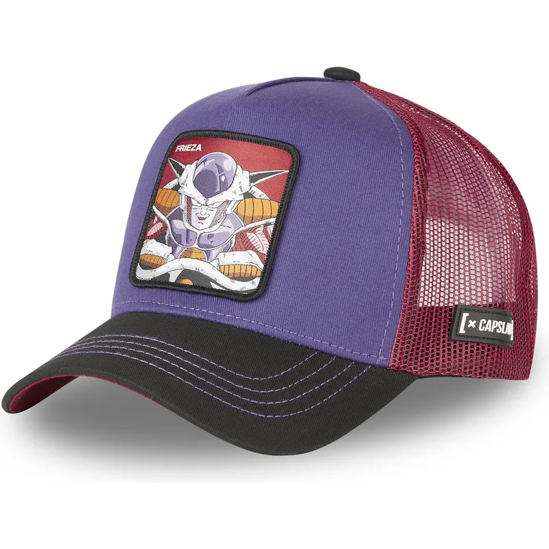 Capslab Frieza DBZ6 FRI2 Dragon Ball Purple Trucker Hat: Caphunters.ie