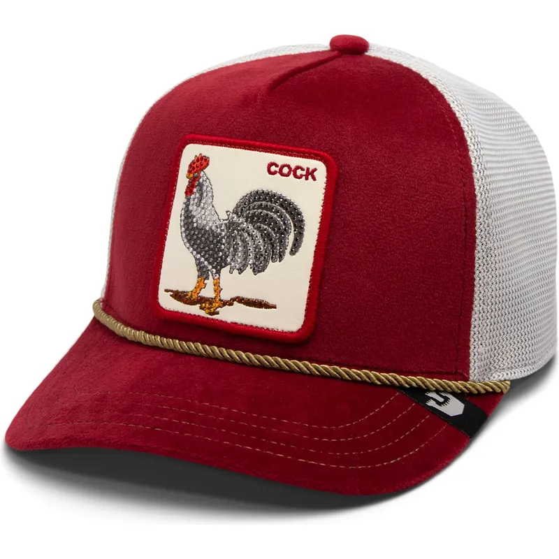 Goorin Bros. Cock Garnet Rooster The Farm Jewel Tones Red and White ...
