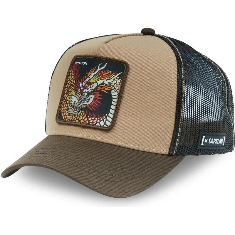 Capslab Dragon DRA Beasts Brown Trucker Hat: Caphunters.ie