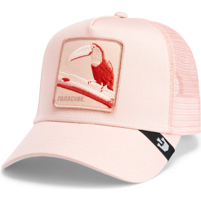 Goorin Bros. Paradise Toucan Mirage Chroma Wave The Farm Pink Trucker ...